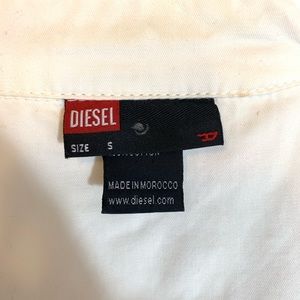 Diesel | Jackets & Coats | Diesel White Cotton Jacket | Poshmark